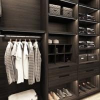 China Hotel Bedroom Black Wardrobe Cabinet with 2D/3D and Modern Design Option for sale