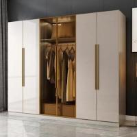 China YALIG Mobile PVC Cupboard Plywood Wardrobe Design for Home Villa Hotel Apartment for sale