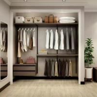 China Modern Metal Pallet Bedroom Wardrobes with Customized Wooden Dress Cabinet Design for sale