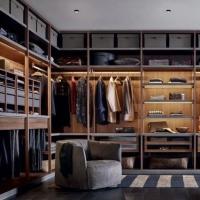 China Modern Wooden Wardrobe for Contemporary Bedroom YALIG Open Corner Walk-in Essential for sale
