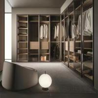 China Modern Wooden Wardrobe for Contemporary Bedroom YALIG Open Corner Walk-in Essential for sale