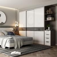 China YALIG Colorful Lacquer Room Cabinet Wooden Panel Built-in Wardrobe for Home Furniture for sale