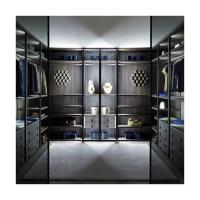 China PANEL Wood Style YALIG Big Corner Open Wardrobe Cabinet for Contemporary Design Style for sale