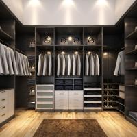 China PANEL Wood Style YALIG Big Corner Open Wardrobe Cabinet for Contemporary Design Style for sale