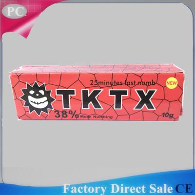 China Red tktx38% Pain Relief Microneedling Numbing Cream 10g Painless For Body Piercing for sale
