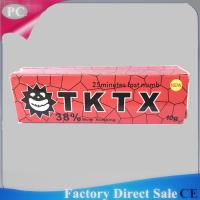 China 10g Red TKTX38% Pain Relief Microneedling Numbing Cream Permanent Makeup Painless Anaesthetic for sale