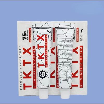 China New White Tktx 75% Pain Stop Cream No Pain Cream for tattoo & laser tattoo removal Manufacturer for sale