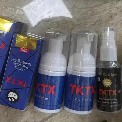 China New Tattoo Tktx Spray Anesthetic Foam Numbing Gel During Procedure Microblading Supply for sale