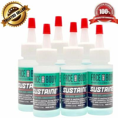 China New Eyebrow Microblading Topical Anesthetic Gel Sustaine Blue Gel Piercing Tattoo Supply for sale