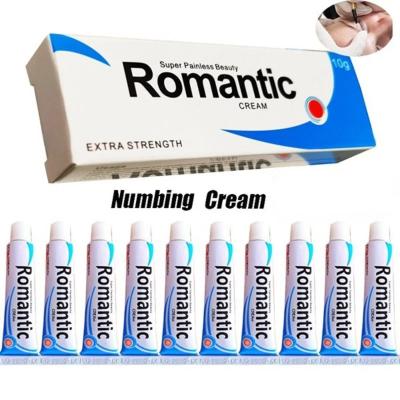 China Romantic Micro Needle Piercing Numb Cream 10g Anesthetic Pain Stop Cream for sale