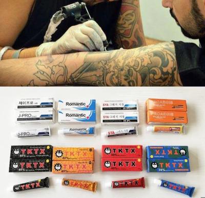 China TKTX Tattoo Pain Killer Numb Product Anaesthetic Numb Cream For Eyeliner Eyebrow Tattoo Pain Relief Pain Stop Cream for sale