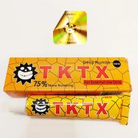 China Tktx 75% Tattoo Numb Skin Fast Cream Painless Anaesthetic Cream For Permanent Makeup for sale