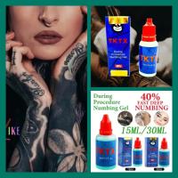 China Whosale Custom Logo 15ml and 30ml Tktx Super Fast and Deep Numb Tktx Numbing Cream Gel Blue Tktx Supernumb Gel for sale
