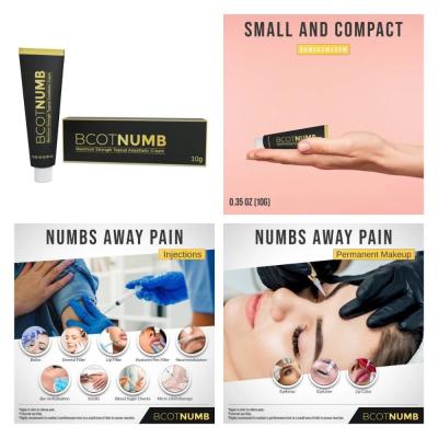 China Bcot Numbing Cream Anaesthetic Numb Pain Stop Cream Pain Relief Cream For Micro Needle Factory Supply for sale