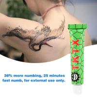 China Green TKTX40% Professional Eye Anaethetic Numb Cream Painkiller Painless Cream For Eyebrow Eyeliner Tattoo for sale