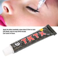 China Black tktx40% Anaesthetic Numb Product Pain Relief  Stop Pain Painless Cream For Eyeliner Eyebrow Tattoo Manufacturer for sale