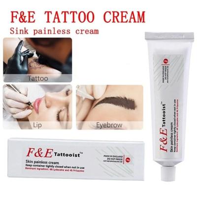 China F&E Tattooist Tattoo Fast Pain Relief Cream No Pain Anaesthetic Numb Cream For Permanent Makeup for sale