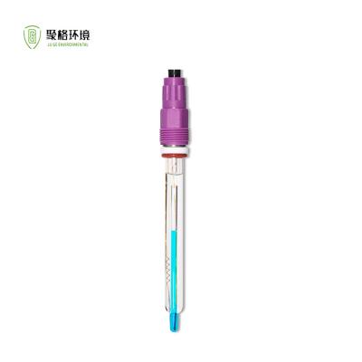 China 0-12pH Analog Glass pH Electrode Sensor for Hydrofluoric Acid Environments up to 4000ppm and 100℃ Temperature Range for sale