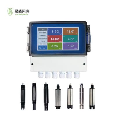 China OEM Split Type Water Quality Analyzer with 5 Sensor Capacity and 7-inch Touchscreen for pH ORP Conductivity DO Monitoring for sale
