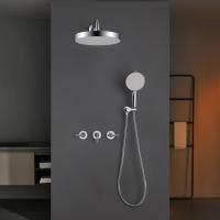 China Anti Seepage Waterproof Bath Sanitary Ware Concealed Ceiling Shower Head With Handheld Shower for sale