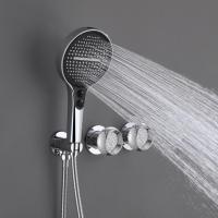 China Chrome Bath Sanitary Ware Concealed Rain Shower Mixer Set Handheld for sale