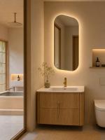 China OEM Solid Surface Bathroom Sinks And Cabinets Countertop Vanity Unit for sale