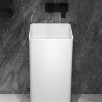 China Freestanding Scratch Proof Bathroom Pedestal Basin Sink For Luxury Powder Room ODM for sale