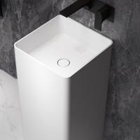 China Freestanding Scratch Proof Bathroom Pedestal Basin Sink For Luxury Powder Room ODM for sale