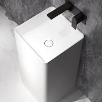 China Freestanding Scratch Proof Bathroom Pedestal Basin Sink For Luxury Powder Room ODM for sale