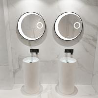 China Standalone Cylindrical Bathroom Pedestal Basin Solid Surface Sink For Luxury Hotel for sale