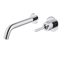 China Bespoke Hidden Concealed Bathroom Basin Faucets Polished Chrome Wall Mounted Taps for sale