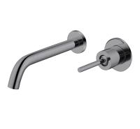 China Bespoke Hidden Concealed Bathroom Basin Faucets Polished Chrome Wall Mounted Taps for sale