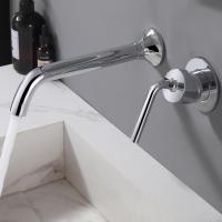 China Wall Mounted Electroplating Bathroom Faucet Taps Anti Fingerprint for sale