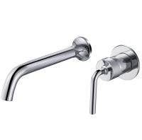 China Wall Mounted Electroplating Bathroom Faucet Taps Anti Fingerprint for sale