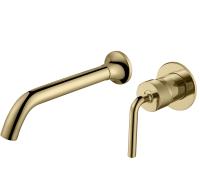 China Wall Mounted Electroplating Bathroom Faucet Taps Anti Fingerprint for sale