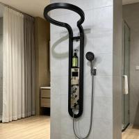 China Multifunction Bath Sanitary Ware Body Jets LED Shower Panel Tower Handheld Spray Stainless Steel for sale