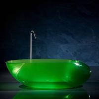 China Glossy White aqua Free Standing Egg Bath Tub For Modern Luxury Bathrooms ODM for sale