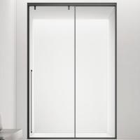 China Brushed Frame Walk In Glass Shower Enclosure Space Saving Swing Door ODM for sale