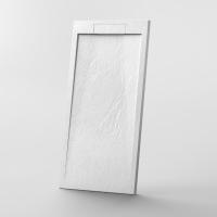 China Linear Quadrant Solid Stone Shower Base Tray Anti Slip Level Access for sale