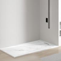 China ODM Marble Look Solid Surface Shower Tray 1100 X 700 1200x800mm for sale