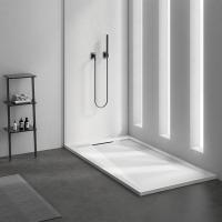 China Custom Waterproof Bathroom Solid Shower Base Tray Pan 60 X 48 for sale