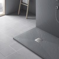 China Premade Solid Stone Shower Pan Tray Low Profile 1700 X 700 for sale