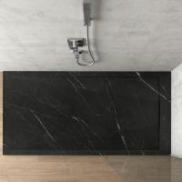 China ODM Marble Look Solid Surface Shower Tray 1100 X 700 1200x800mm for sale