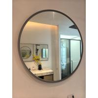 China Wall Mounted Polished Bathroom Vanity Cabinets Fluted Wood 800mm for sale