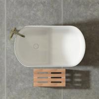 China Compact Deep Soaking Freestanding Garden Tub Oval For Bathroom Renewable for sale
