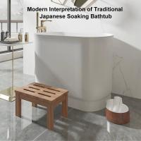 China Compact Deep Soaking Freestanding Garden Tub Oval For Bathroom Renewable for sale