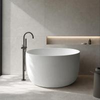 China Modern Round Solid Surface petite Freestanding Bath Soaking Bathroom Sanitaries for sale