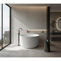 China Modern Round Solid Surface petite Freestanding Bath Soaking Bathroom Sanitaries for sale