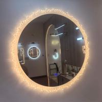 China Round Illuminated Demister Vanity Bathroom LED Mirror Antifog For Restroom for sale
