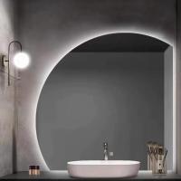 China Smart Frameless Bathroom LED Mirror For Washroom Minimalist Style Anti Fog 800mm for sale